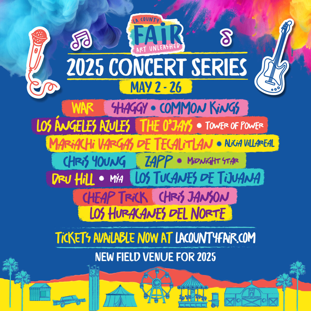 Announcing the 2025 LA County Fair Concert Series – Hot Blog On A Stick